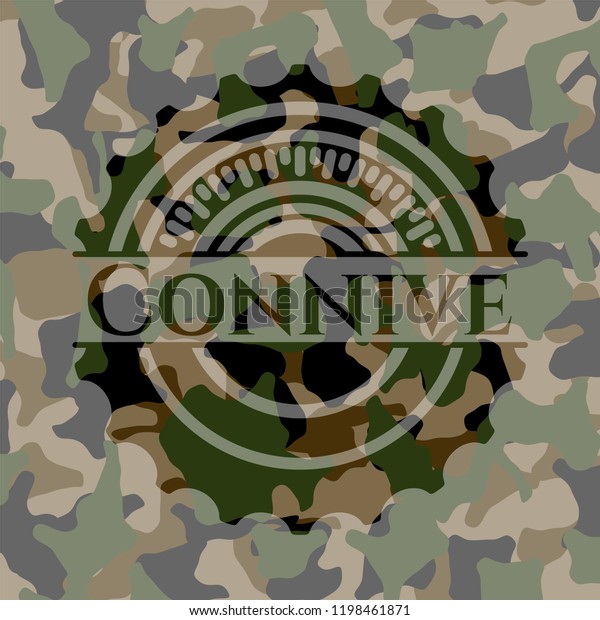 Connive Camouflaged Emblem Stock Vector (Royalty Free) 1198461871 ...