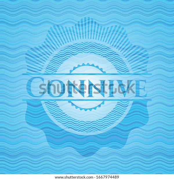 Connive Water Wave Style Badge Vector Stock Vector (Royalty Free ...