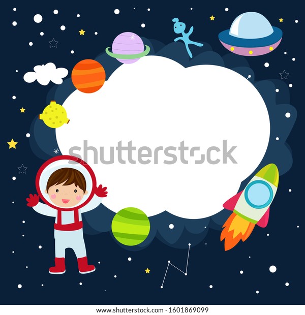 Conquest Space Cartoon Universe Vector Illustration Stock Vector ...