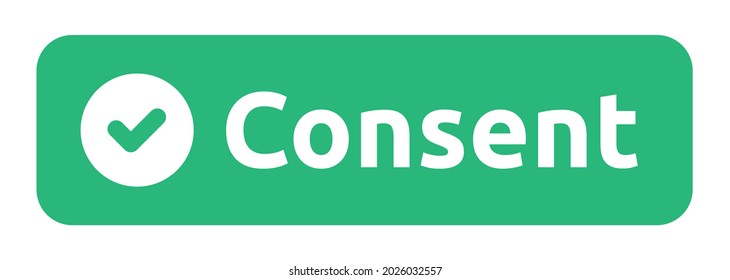 Consent Green Button Sign Stock Vector (Royalty Free) 2026032557 ...