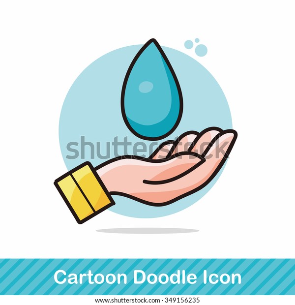 Conserve Water Protect Environment Doodle Stock Vector (Royalty Free ...
