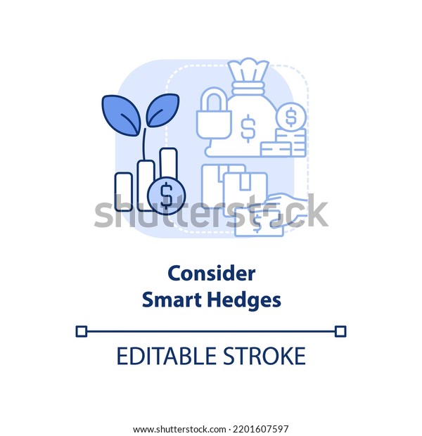 Consider Smart Hedges Light Blue Concept Stock Vector (Royalty Free ...