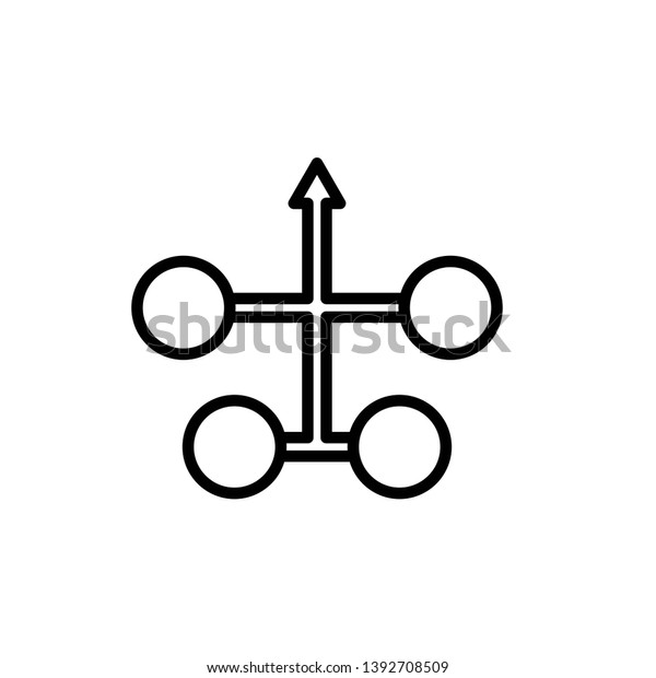 Consolidation Diagram Icon Illustration Vector Stock Vector (Royalty ...