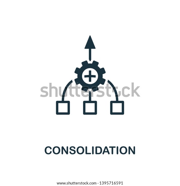 Consolidation Icon Creative Element Design Business Stock Vector ...