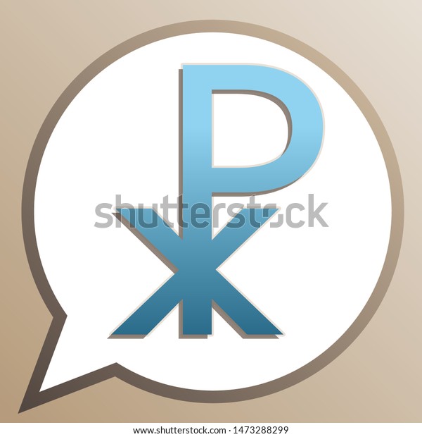 Constantine Cross Sign Bright Cerulean Icon: stockvector (rechtenvrij ...