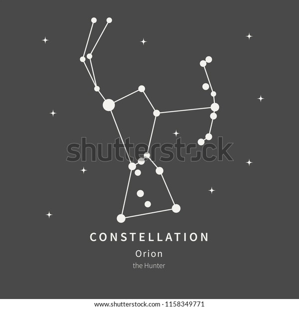 Constellation Orion Hunter Linear Icon Vector Stock Vector (Royalty ...