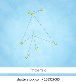 Constellation Phoenix Stock Vector (Royalty Free) 188329085 | Shutterstock