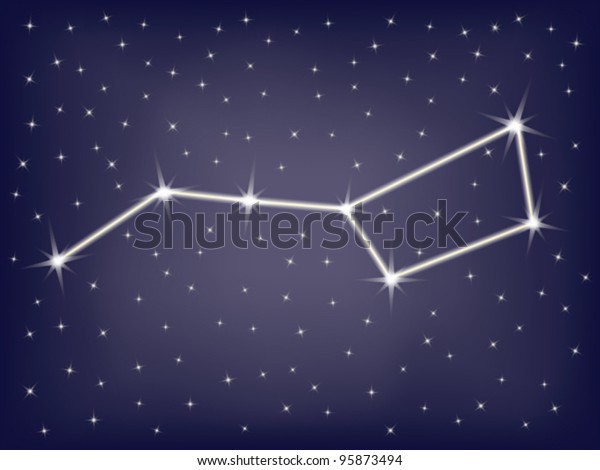 Constellation Ursa Major Big Dipper Vector Stock Vector (Royalty Free ...
