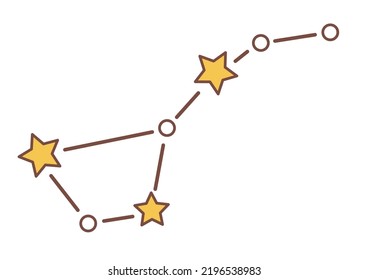 Constellation Ursa Major Vector Illustration Your Stock Vector (Royalty ...
