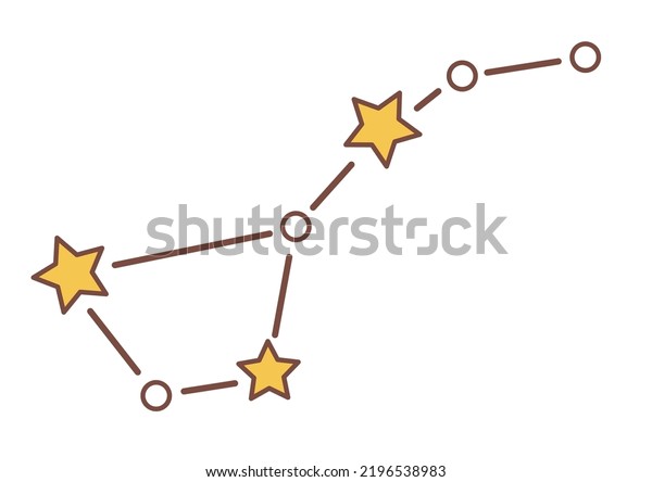 Constellation Ursa Major Vector Illustration Your Stock Vector (Royalty ...