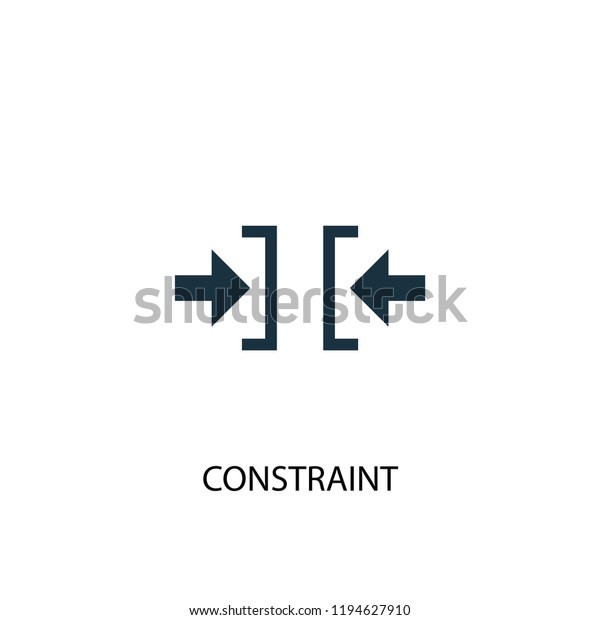 Constraint Icon Simple Element Illustration Constraint Stock Vector ...