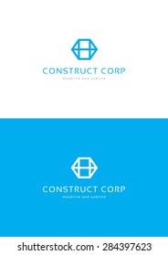 Construct Corporation Logo Template Stock Vector (Royalty Free) 284397623 | Shutterstock