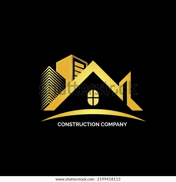 Construction Co Logo Here Stock Vector (Royalty Free) 2199418113 ...