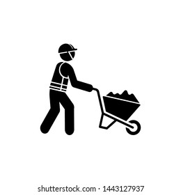 Construction Employee Icon Simple Vector Illustration Stock Vector ...