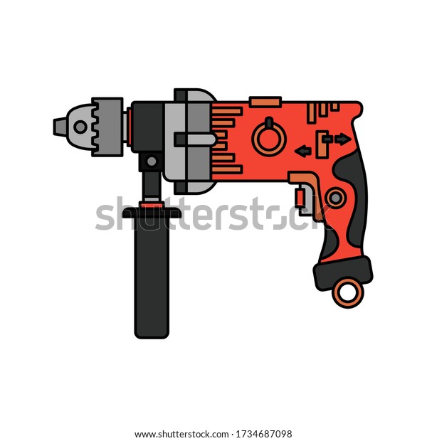 Construction Equipment Icon Color Isolated Labor Stock Vector (Royalty ...