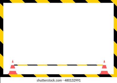 Construction Frame Safety Cone Stock Vector (Royalty Free) 480132991