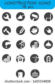 Construction Icons Civil Engineering Vectors: vector de stock (libre de ...