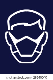 Construction Industry Safety Face Mask Stock Vector (Royalty Free ...