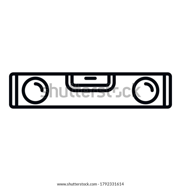 Construction Level Bar Icon Outline Construction Stock Vector (Royalty ...