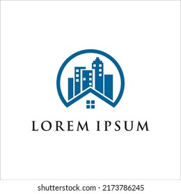 Construction Logo Design Ideas Blue Color Stock Vector (Royalty Free ...