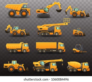 Construction Truck Vector Set Stock Vector (Royalty Free) 250532020 ...