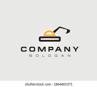 Construction Machinery Logo Design Idea Stock Vector (Royalty Free ...