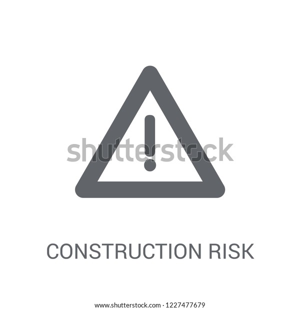 Construction Risk Icon Trendy Construction Risk Stock Vector (Royalty ...