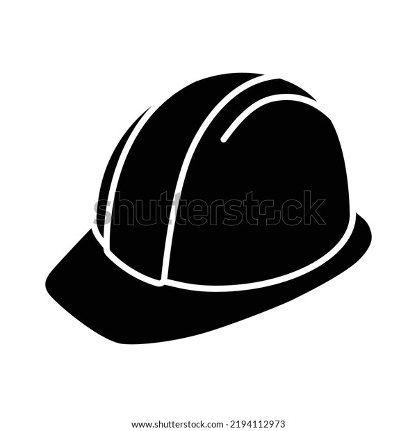 Construction Safety Helmet Icon Simple Solid Stock Vector (Royalty Free ...