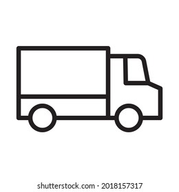 Construction Truck Outline Bold Vector Icon Stock Vector (Royalty Free ...