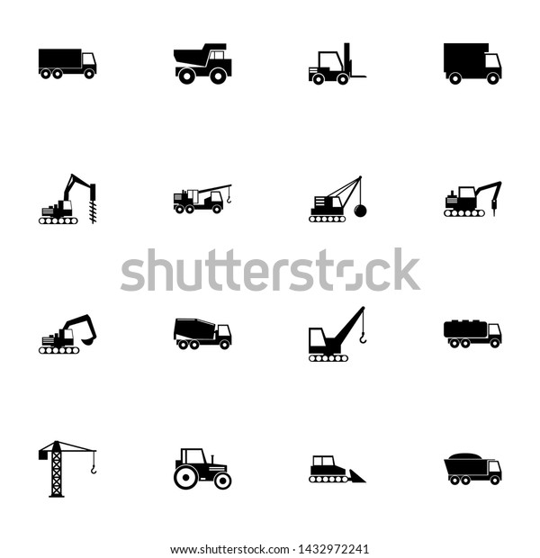 Construction Vehicles icon - Expand to any size - Change to any colour ...