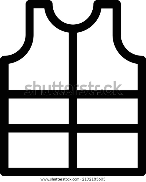 Construction Vest Icon Outline Style Building Stock Vector Royalty