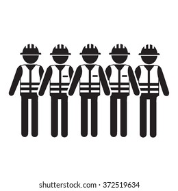 Construction Worker People Icon Illustration Design Stock Vector ...