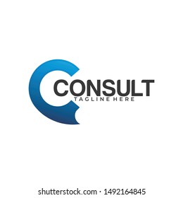 Consult Logo Icon Vector Illustration Stock Vector (Royalty Free ...