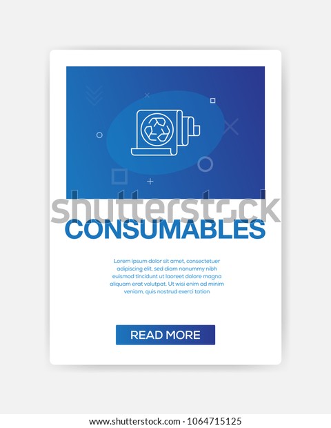 Consumables Icon Infographic Stock Vector (Royalty Free) 1064715125 ...
