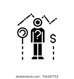 Consumer Research Icon Vector Illustration Black Stock Vector (Royalty ...
