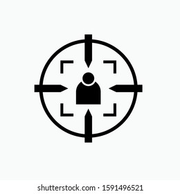 Consumer Target Vector Sign Symbol Design Stock Vector (Royalty Free ...