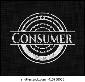 Consumer Written On Blackboard Stock Vector (Royalty Free) 415938085 ...