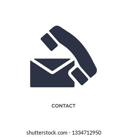 Contact Icon Simple Element Illustration Human Stock Vector (Royalty ...