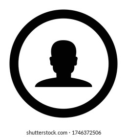 Icono de contacto. Sencillo símbolo plano.: vector de stock (libre de ...