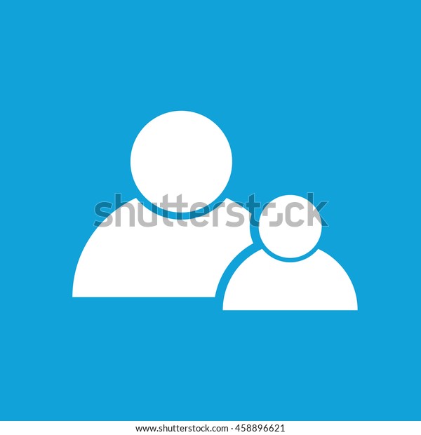 Contact People Icon Vector Blue Background: vector de stock (libre de ...