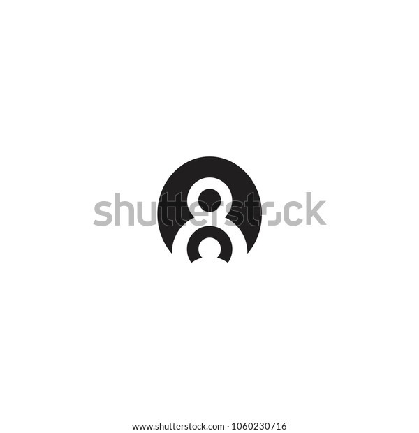 Contact Person Icon Vector Logo Stock Vector (Royalty Free) 1060230716