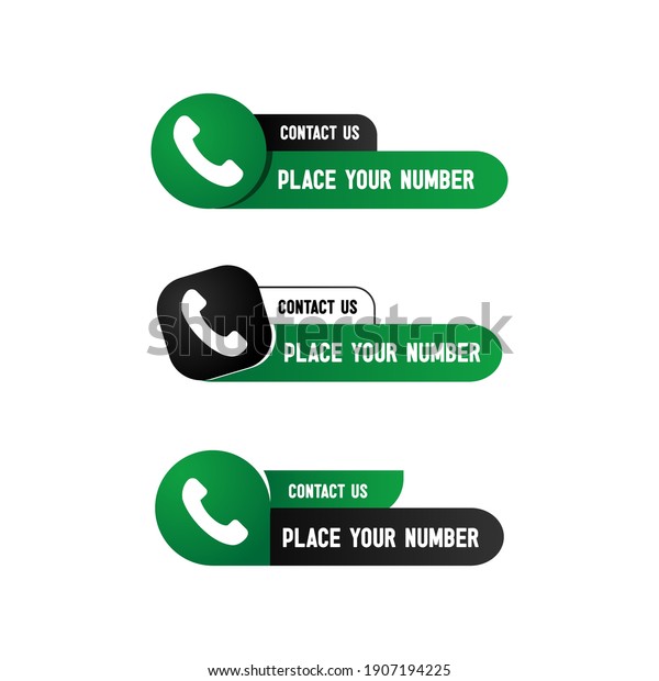 Contact Us Banner Design Template Element Stock Vector (Royalty Free ...