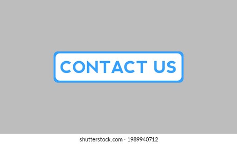 Contact Us Button On Grey Background Stock Vector (Royalty Free ...