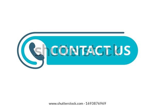 Contact Us Button Template Phone Number Stock Vector (Royalty Free ...