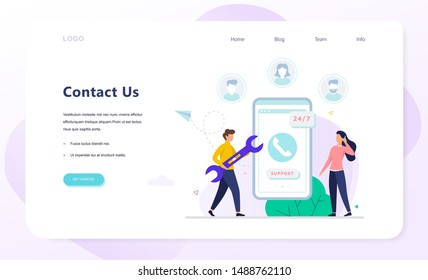 755 Contact us page layout Images, Stock Photos & Vectors | Shutterstock
