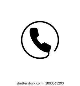 Contact Us Icon Black Flat Glyph Stock Vector (Royalty Free) 1803563293 ...