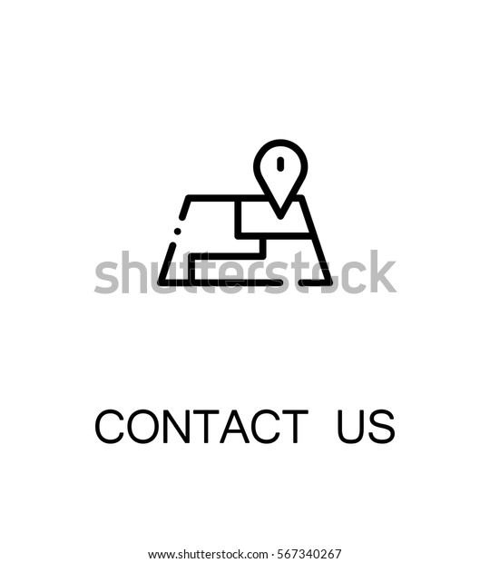 Contact Us Icon Single High Quality Stock Vector (Royalty Free ...