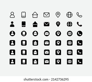Contact Us Icon Vector Communication Icon Stock Vector (Royalty Free ...