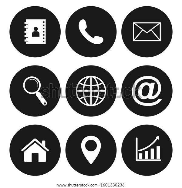 Contact Us Icons Web Icon Set Stock Vector (Royalty Free) 1601330236 Contact Us Icons Web Icon Set Stock Vector (Royalty Free) 1601330236