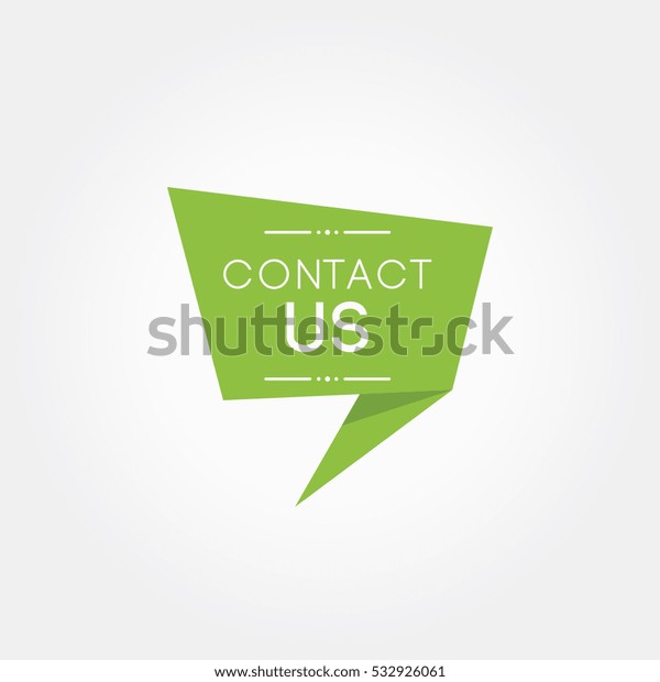 Contact Us Label Sticker Stock Vector (Royalty Free) 532926061 ...